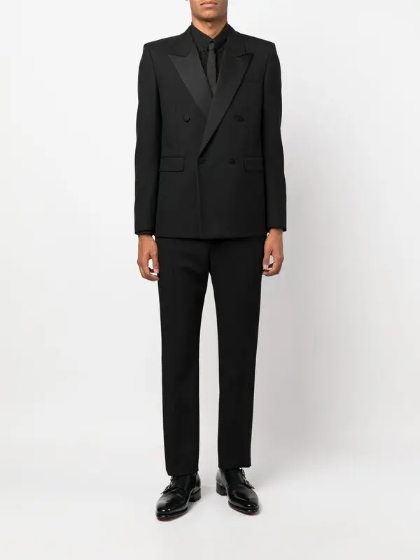Saint Laurent Straight-leg Tailored Trousers - Black