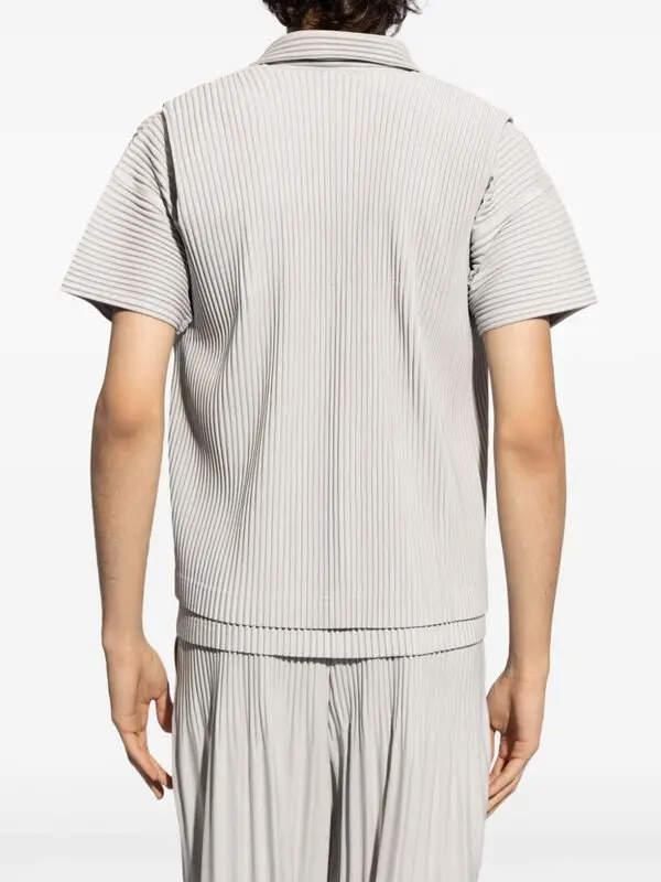 Issey Miyake Pleated Vest - Grey