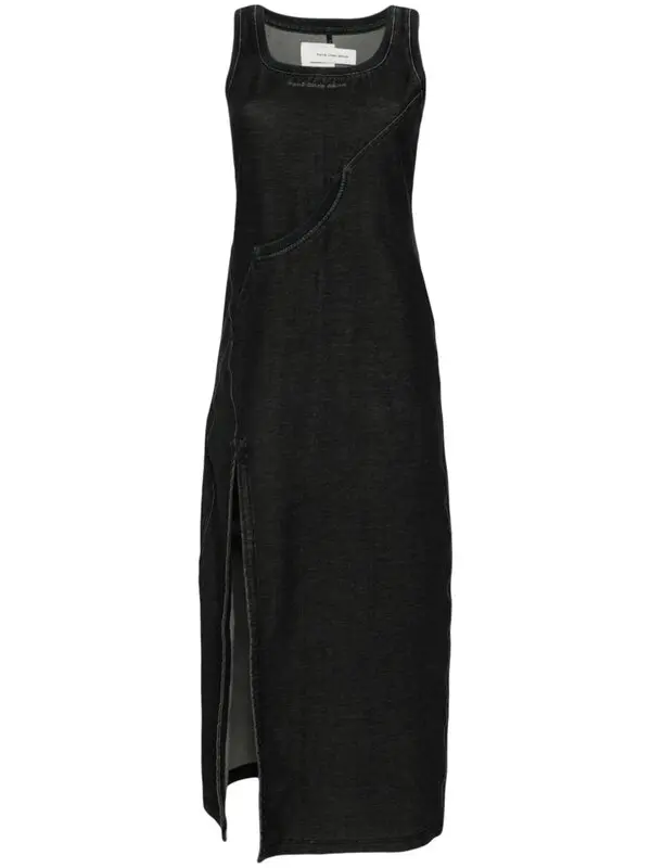 FENG CHEN WANG Sleeveless Denim Maxi Dress