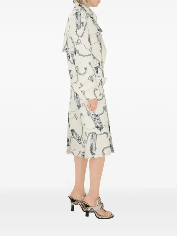 Burberry Knight Hardware Tricotine Trench Coat
