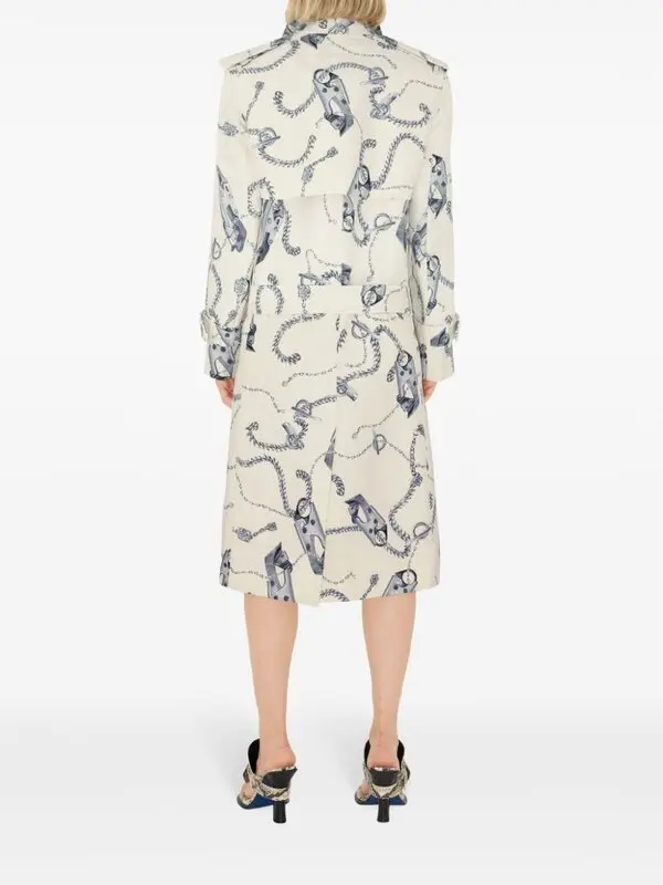 Burberry Knight Hardware Tricotine Trench Coat