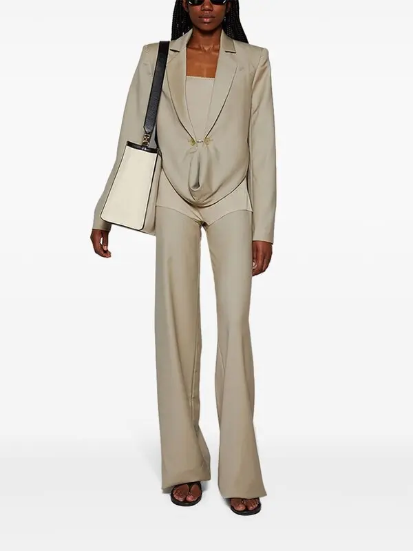 Christopher Esber Talus Straight-leg Jumpsuit - Neutrals