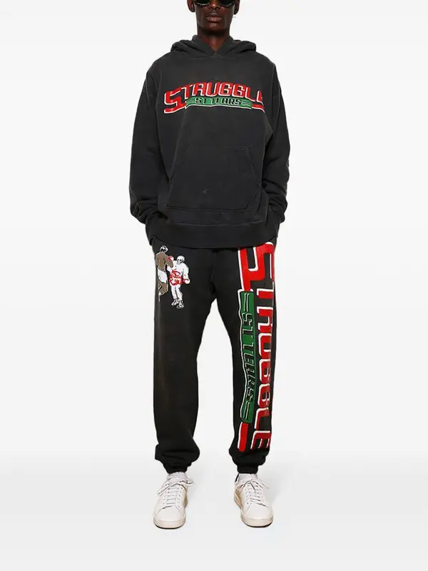 SAINT MXXXXXX Logo-print Cotton Track Pants