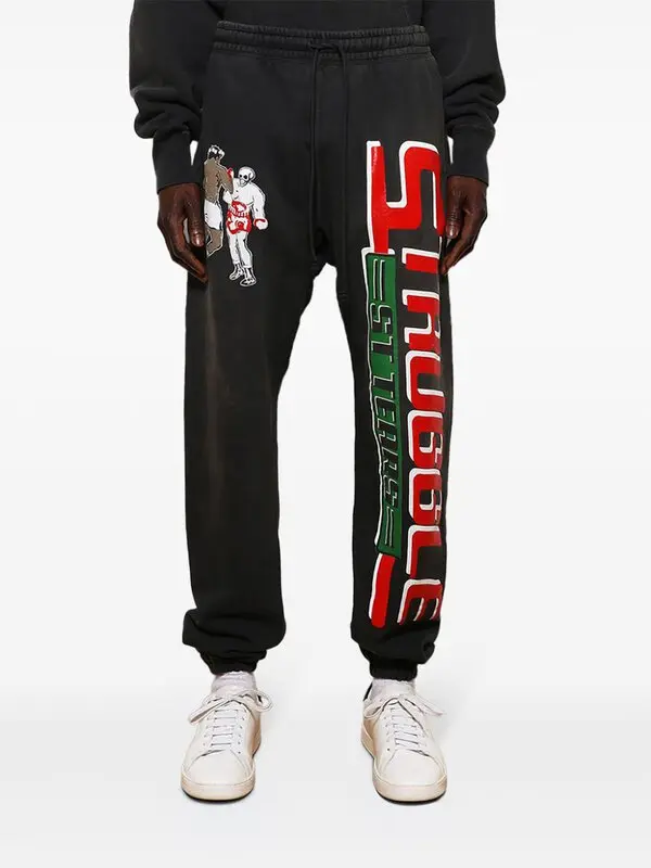 SAINT MXXXXXX Logo-print Cotton Track Pants
