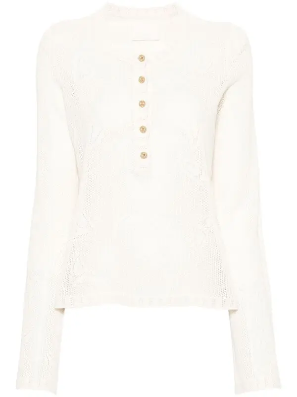 Zadig&Voltaire Salmyr Wings Cotton Jumper - Neutrals