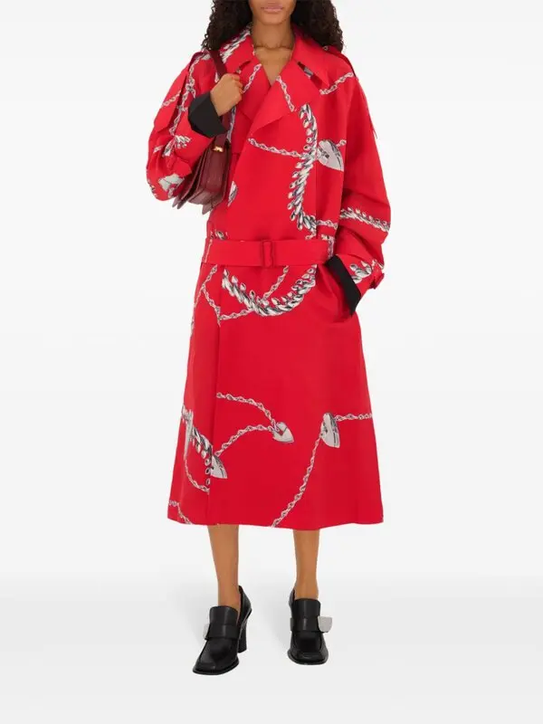 Burberry Shield Hardware Taffeta Trench Coat