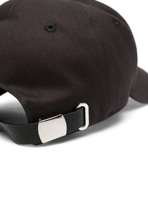 Alexander McQueen Logo Embroidered Cap - Brown