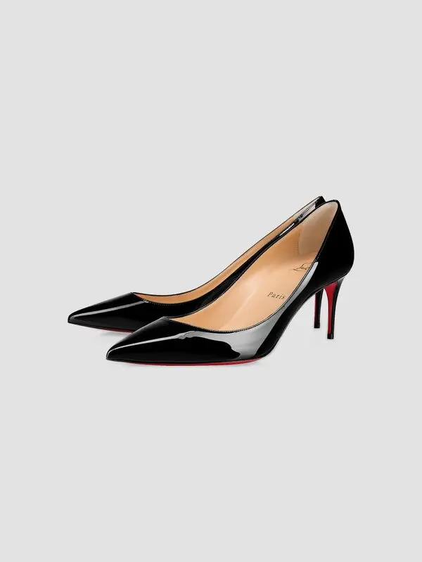 CHRISTIAN LOUBOUTIN Kate 70mm Patent Leather Pumps - Black