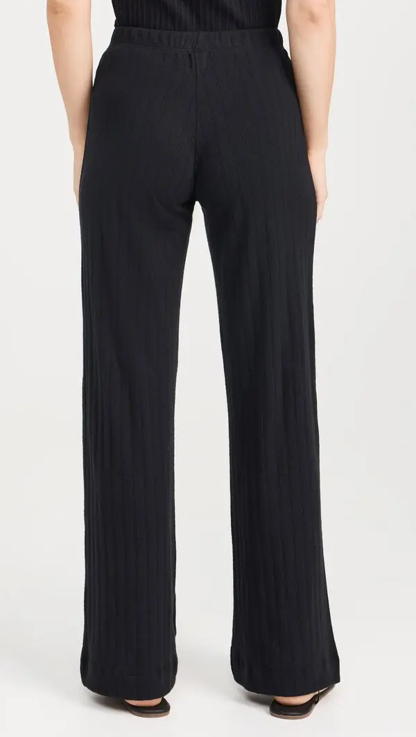 LESET Pointelle Boxer Pants - Black