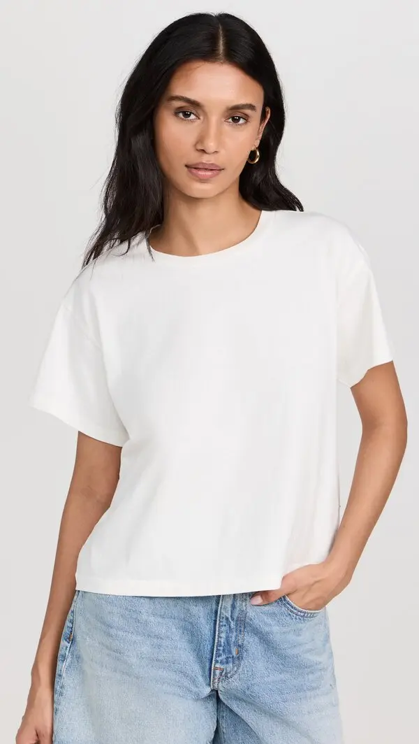 SLVRLAKE Square Tee - Natural White