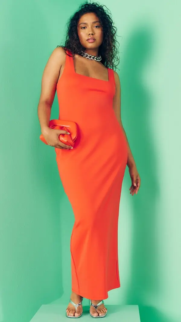 good american modern tank maxi dress Good American