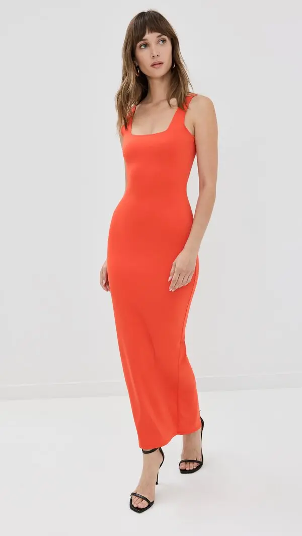 good american modern tank maxi dress Good American Modern Tank Maxi Dress In Roma002 - 75% Off