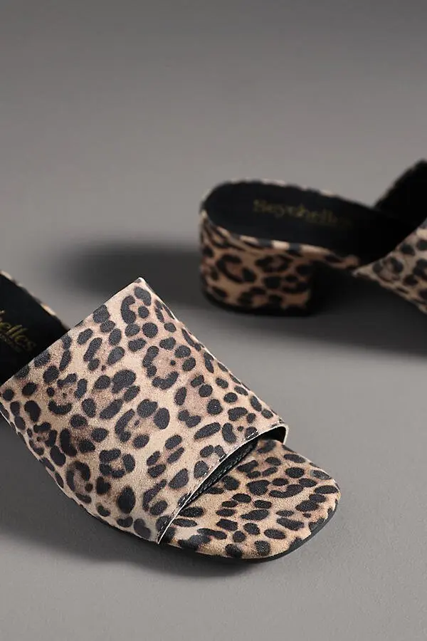 Seychelles Pepper Block-heel Sandals - Cheetah