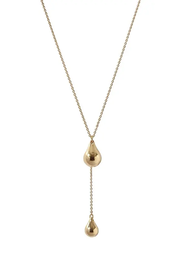 OTIUMBERG Lariat Pebble 14kt Vermeil Necklace - Gold