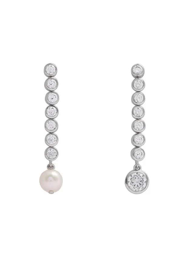 Completedworks Ascent Rhodium-plated Drop Earrings