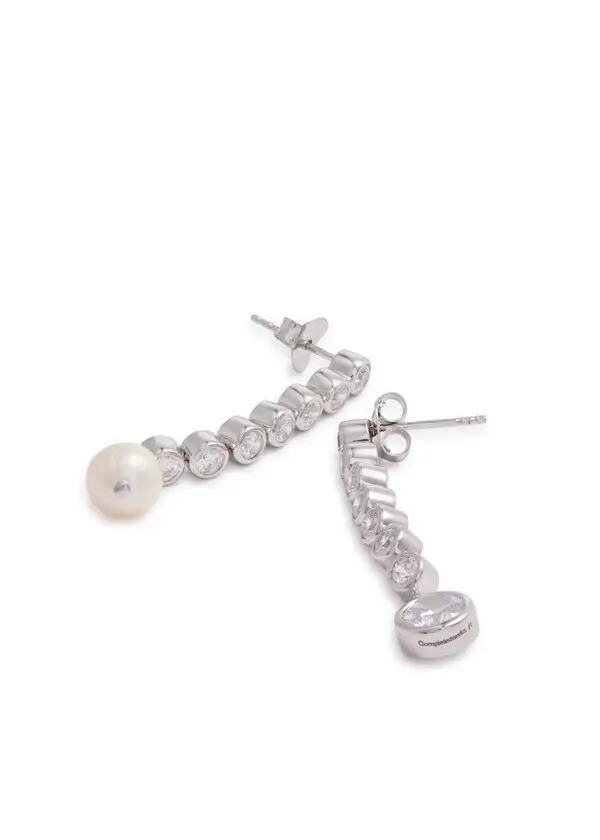 Completedworks Ascent Rhodium-plated Drop Earrings