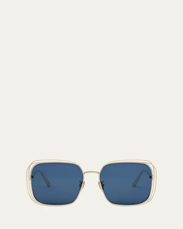 Dior Fildior S1u Sunglasses - Shiny Gold/blue