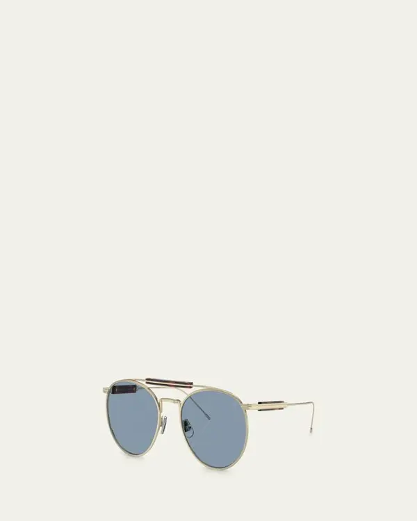 Brunello Cucinelli Bc2004st Aviator Sunglasses