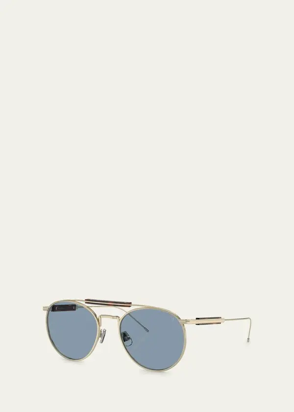 Brunello Cucinelli Bc2004st Aviator Sunglasses