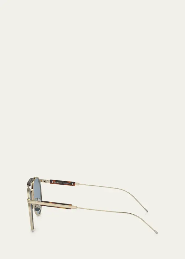 Brunello Cucinelli Bc2004st Aviator Sunglasses