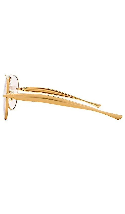 Bottega Veneta Sardine Aviator Sunglasses - Gold