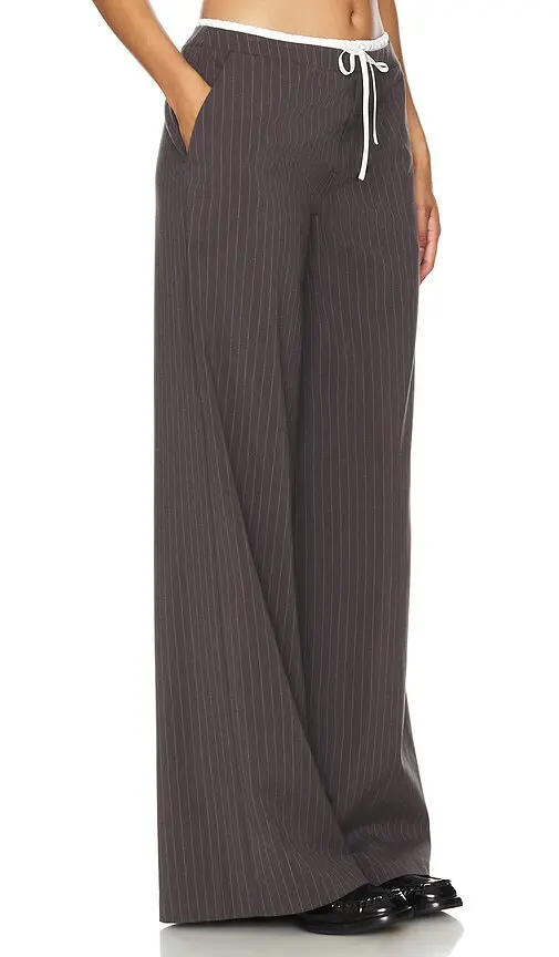 LOVERS AND FRIENDS Ashley Pant - Grey Pinstripe