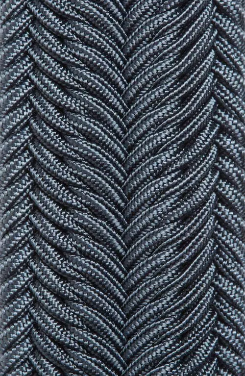 Torino Herringbone Woven Belt - Navy