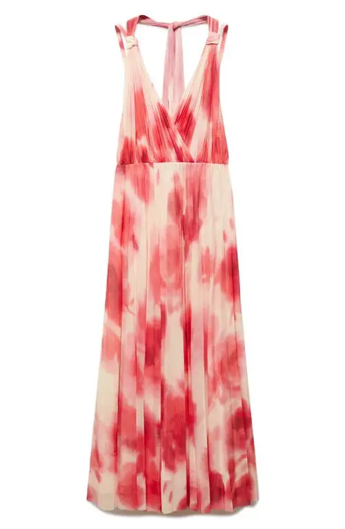 Mango Olimpia Maxi Halter Dress