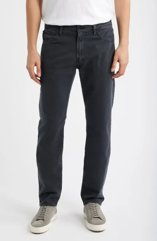 Ag Everett Slim Straight-leg Cotton & Linen Blend Jeans - Sulfur Antique Black