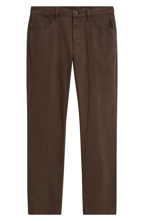 Ag Everett Slim Straight-leg Cotton & Linen Blend Jeans - Sulfur Oak Barrel