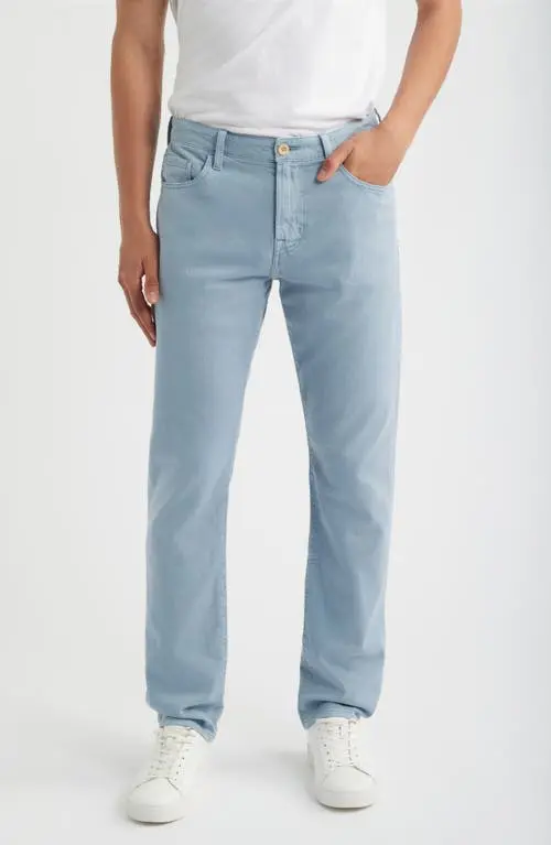 Ag Everett Slim Straight-leg Cotton & Linen Blend Jeans - Sulfur Smoky Sapphire