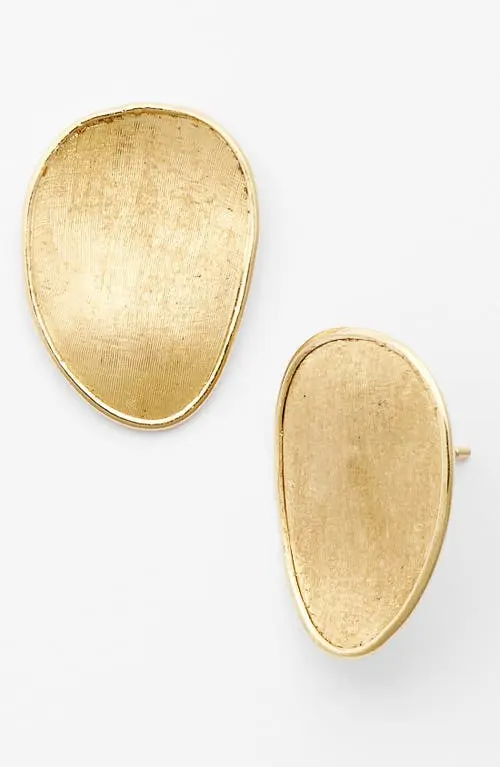 Marco Bicego Lunaria Oversized Stud Earrings - Yellow Gold