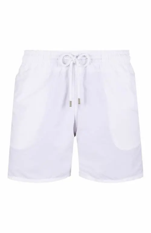 Vilebrequin Solid Swim Shorts - Blanc