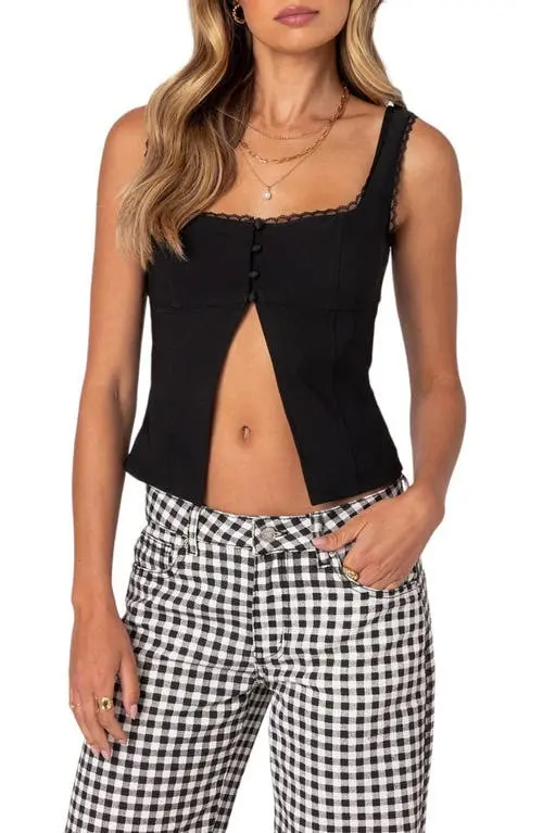 EDIKTED Odette Split Front Tank