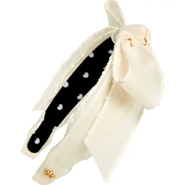 Lele Sadoughi Shirley Grosgrain Headband - Ivory