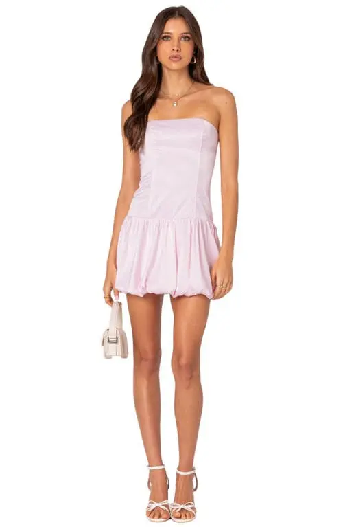 EDIKTED Strapless Mini Dress