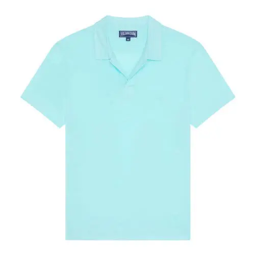 Vilebrequin Linen Jersey Polo Solid - Oxygen