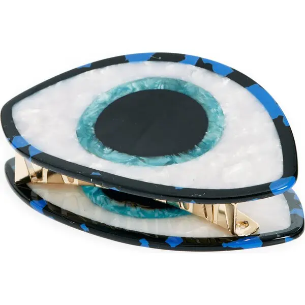 SOLAR ECLIPSE Evil Eye Claw Clip - Blue