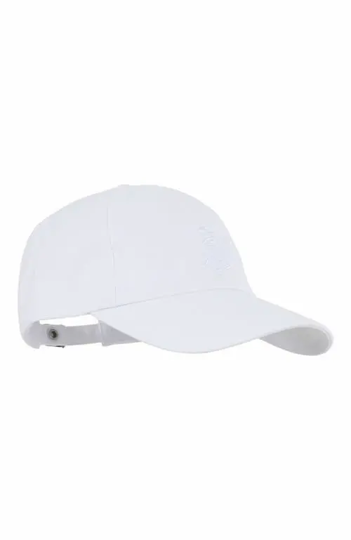 Vilebrequin Ines De La Fressange Embroidered Cotton Baseball Cap - Blanc