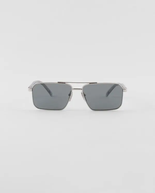 Prada Sunglasses With Logo - Dark Gray Lenses