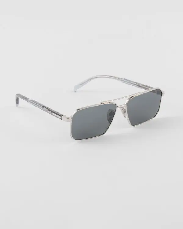 Prada Sunglasses With Logo - Dark Gray Lenses