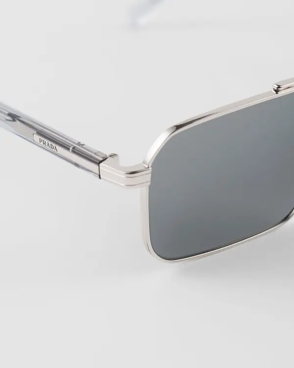 Prada Sunglasses With Logo - Dark Gray Lenses