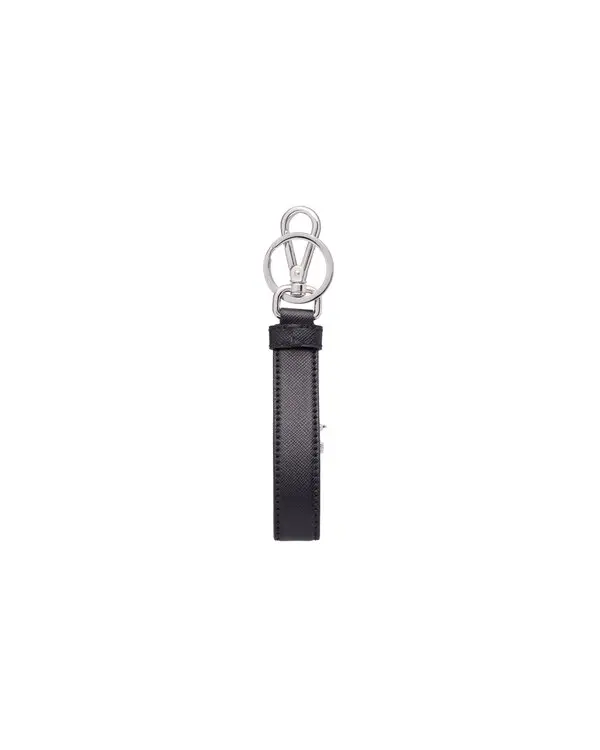 Prada Saffiano Leather Keychain