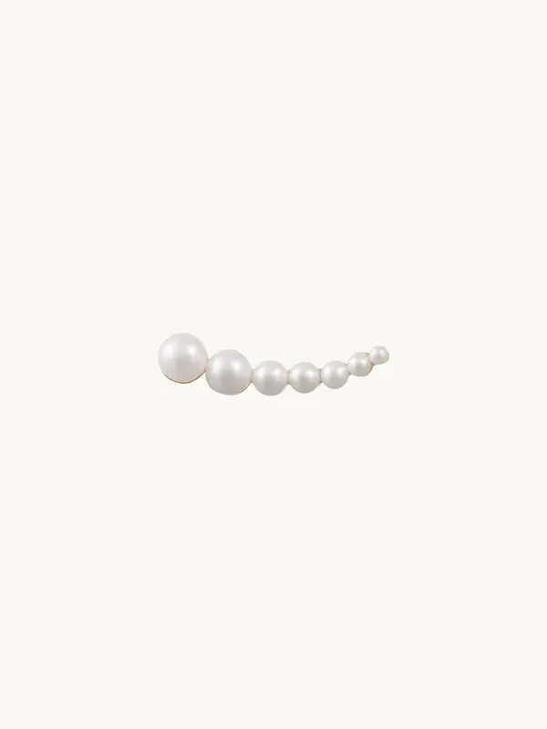 Sophie Bille Brahe Croissant Japonais Earring - 14k Recycled Yg,freshwater Pearls