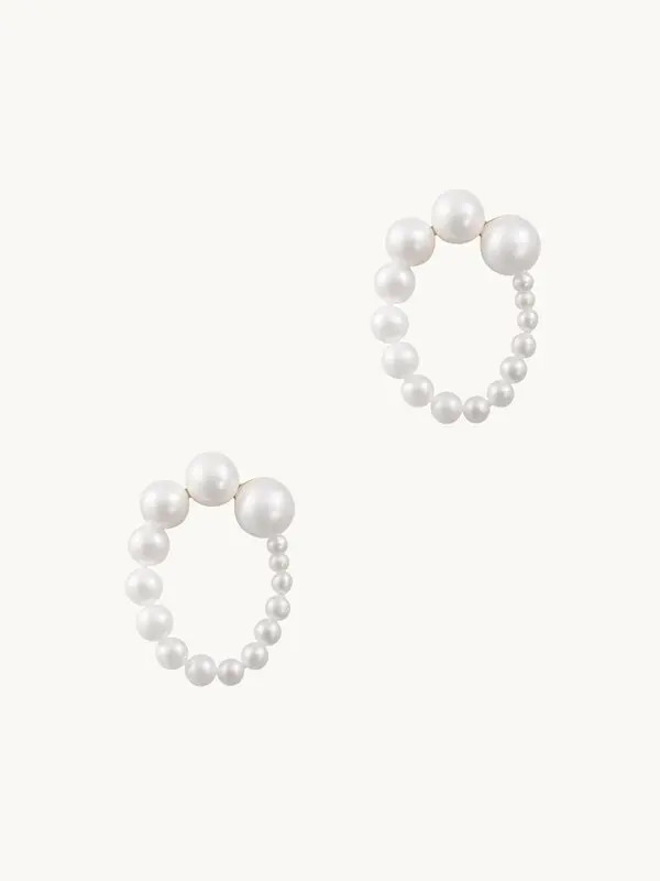 Sophie Bille Brahe Petite Embrassée De Par 14k Yellow Gold Pearl Earrings - 14k Recycled Yellow Gold,freshwater Pearls