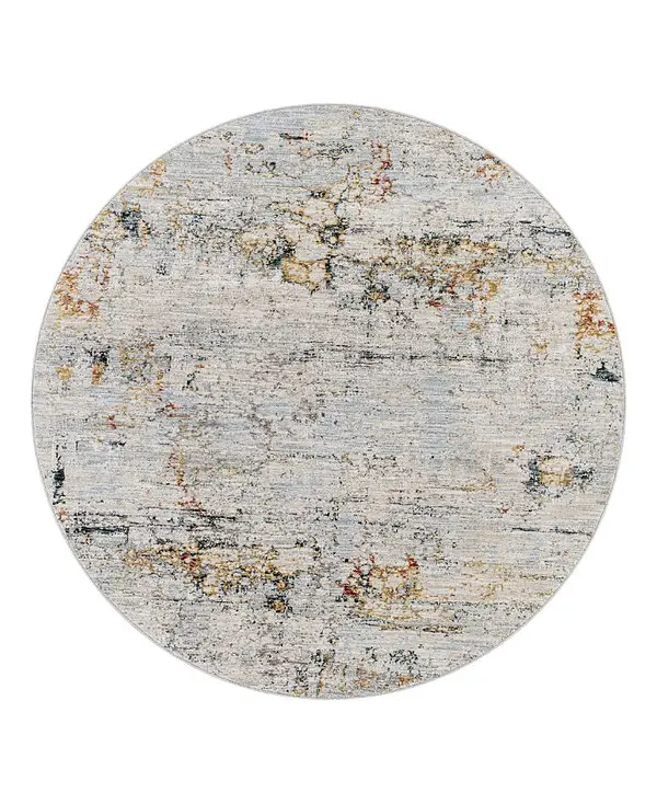 Livabliss Laila Laa-2300 Round Area Rug, 7'10 X 7'10 - Gray/blue