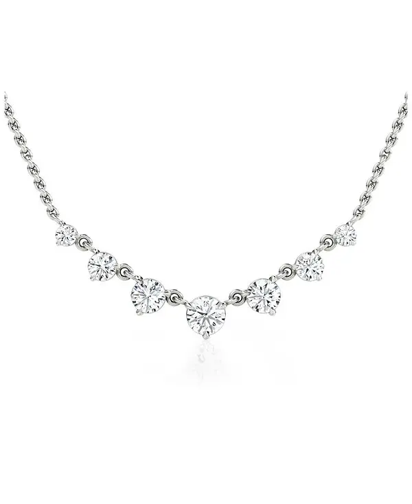 VRAI 0.85ctw Diamond Tennis Necklace - K White Gold