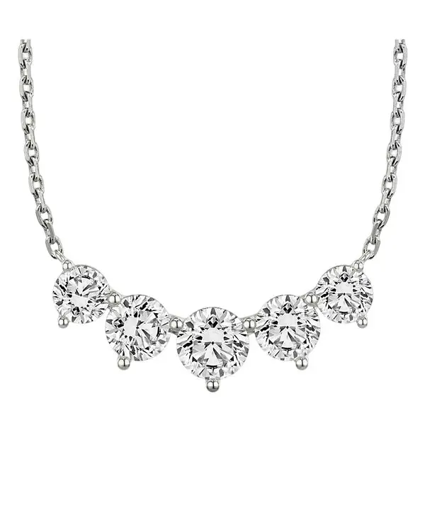 VRAI Arc Diamond Necklace - K White Gold