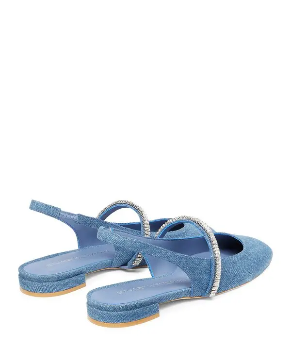 STUART WEITZMAN Stefanie Slingback Flats - Washed