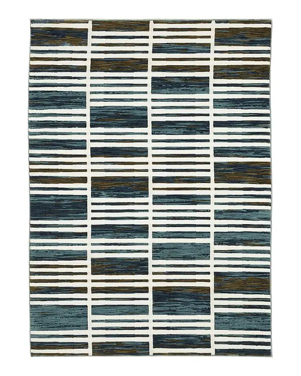 ORIENTAL WEAVERS Reed Re05a Area Rug, 5'3 X 7'6 - Ivory/blue